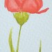 Hand Painted Bookmark-singular Flower, Watercolor Bookmark - Etsy
