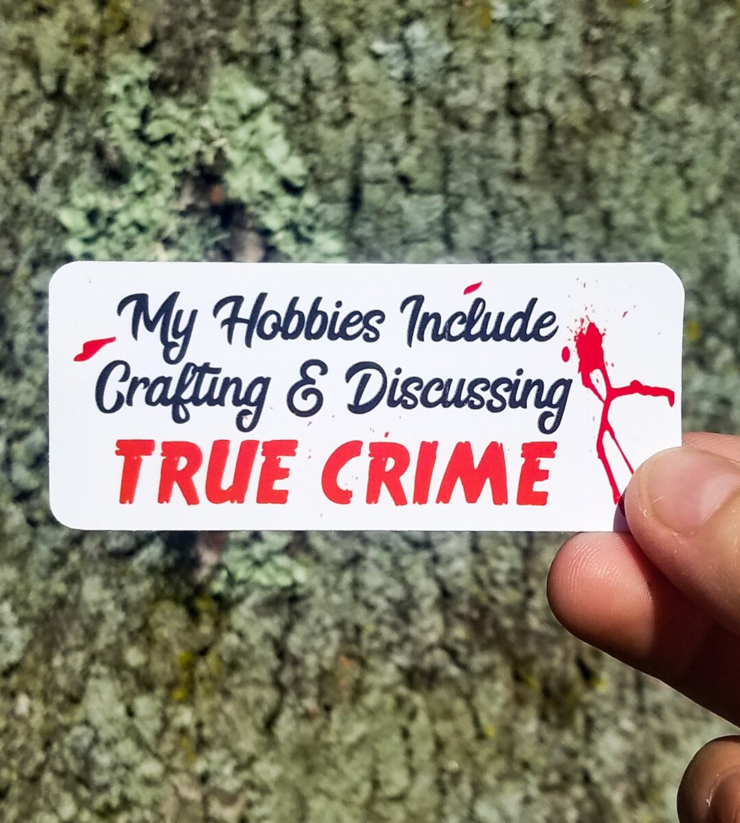 True Crime Sticker Gift for True Crime Fans True Crime and - Etsy
