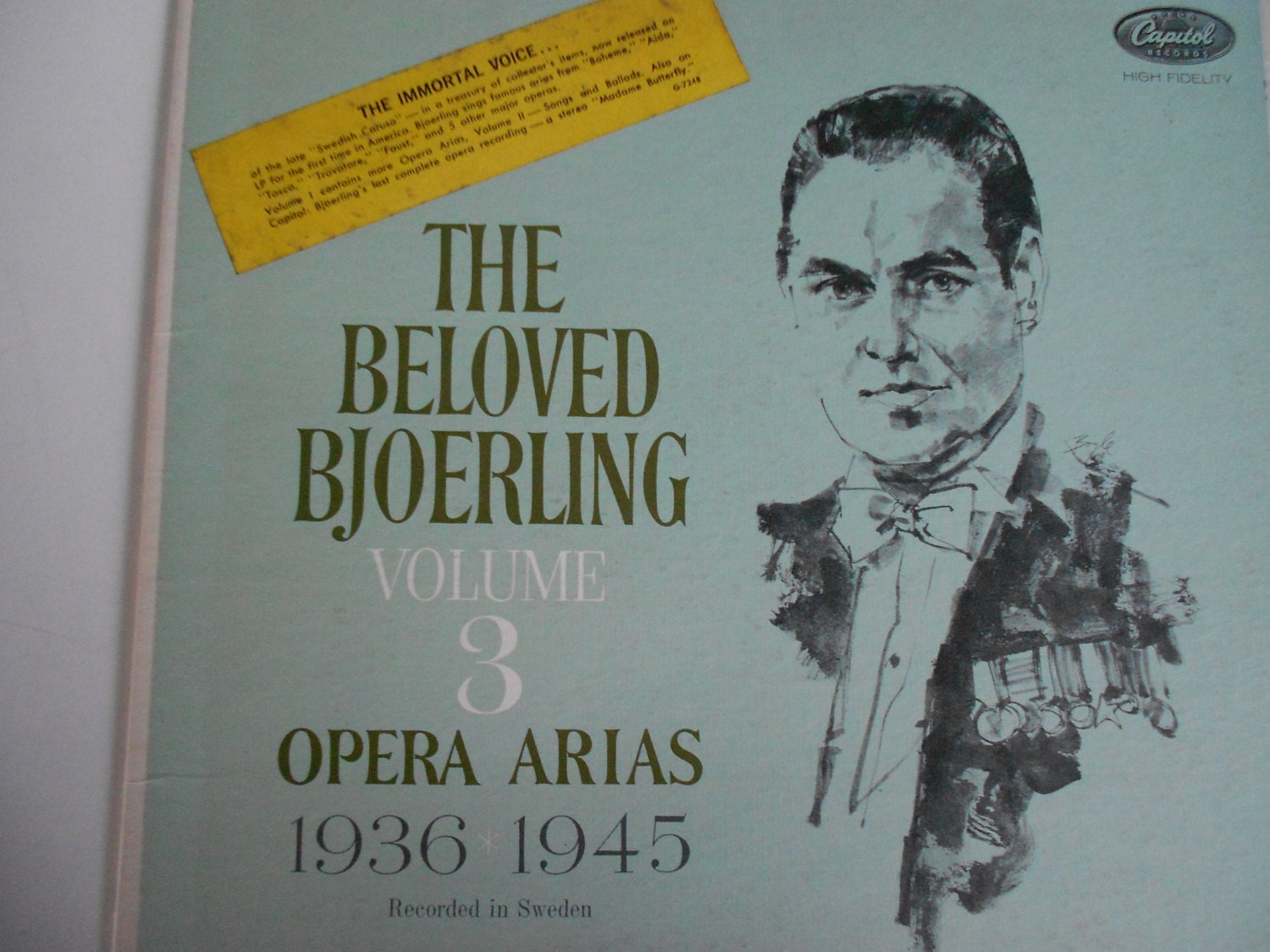 The Beloved Bjoerling Volume 3 Opera Arias 1936 1945 Vinyl Record - Etsy