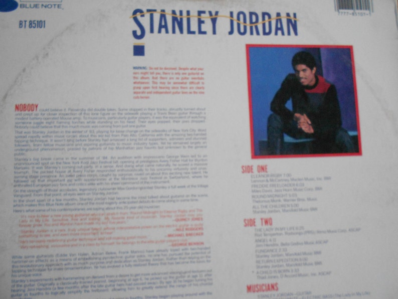 Stanley Jordan Magic Touch Vinyl Record - Etsy