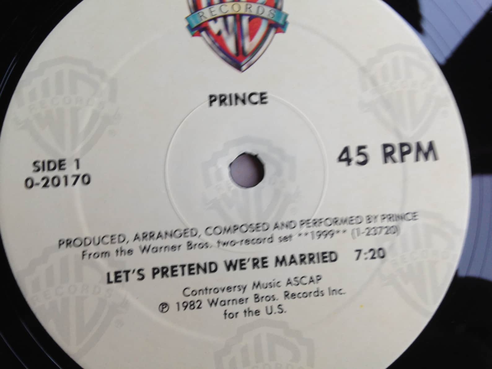 Prince Let's Pretend We're Married Vinyl Record - Etsy