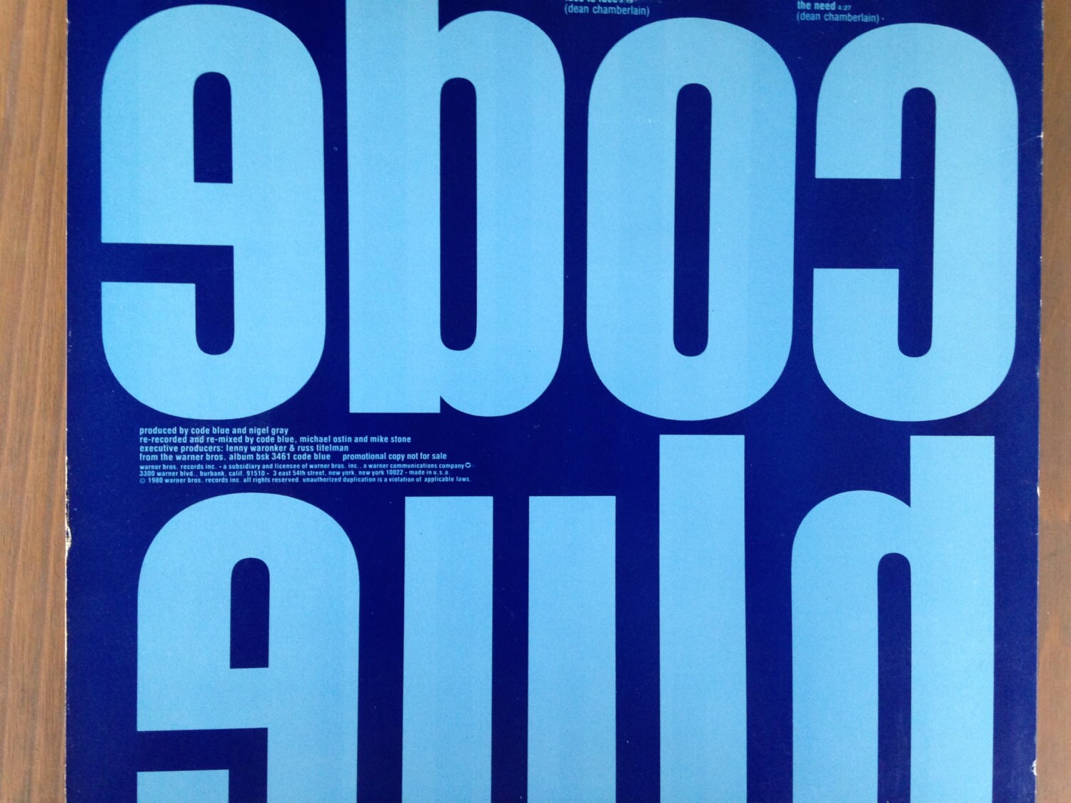 Code Blue Untitled Promo Vinyl Record - Etsy