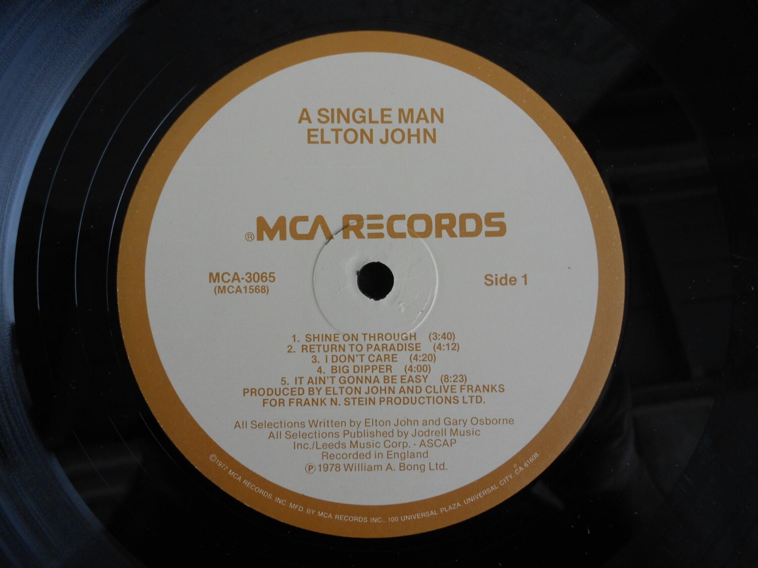 Elton John A Single Man Vinyl Record - Etsy
