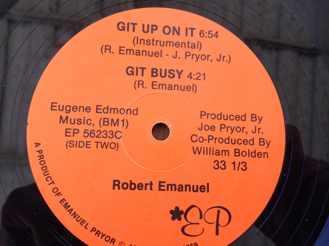 R. Emanuel - J. Pryor Jr. - Git up on It - Vinyl Record Single - Etsy