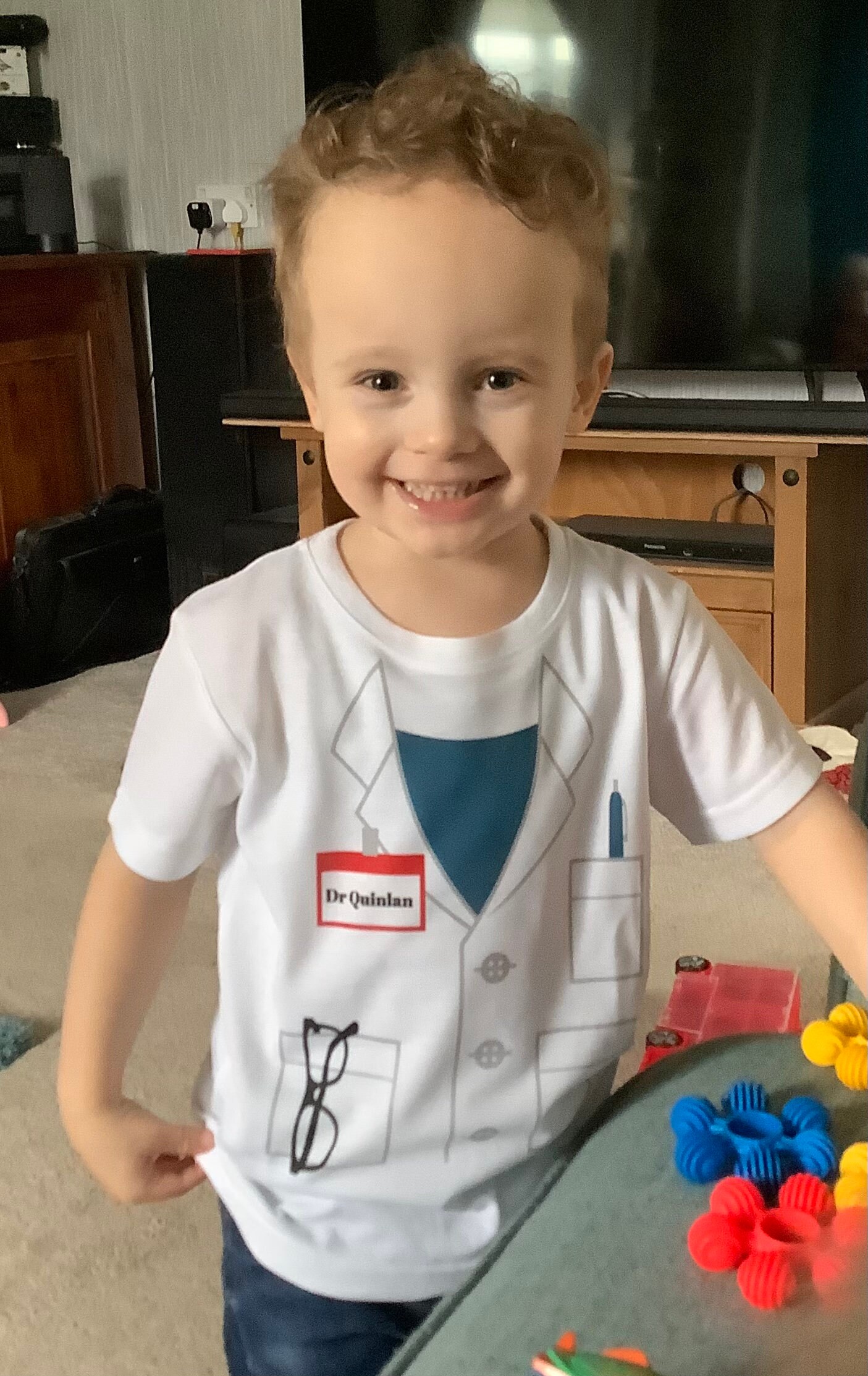 Toddler Child Lab Coat Design Personalised Tee: Doctor - Etsy