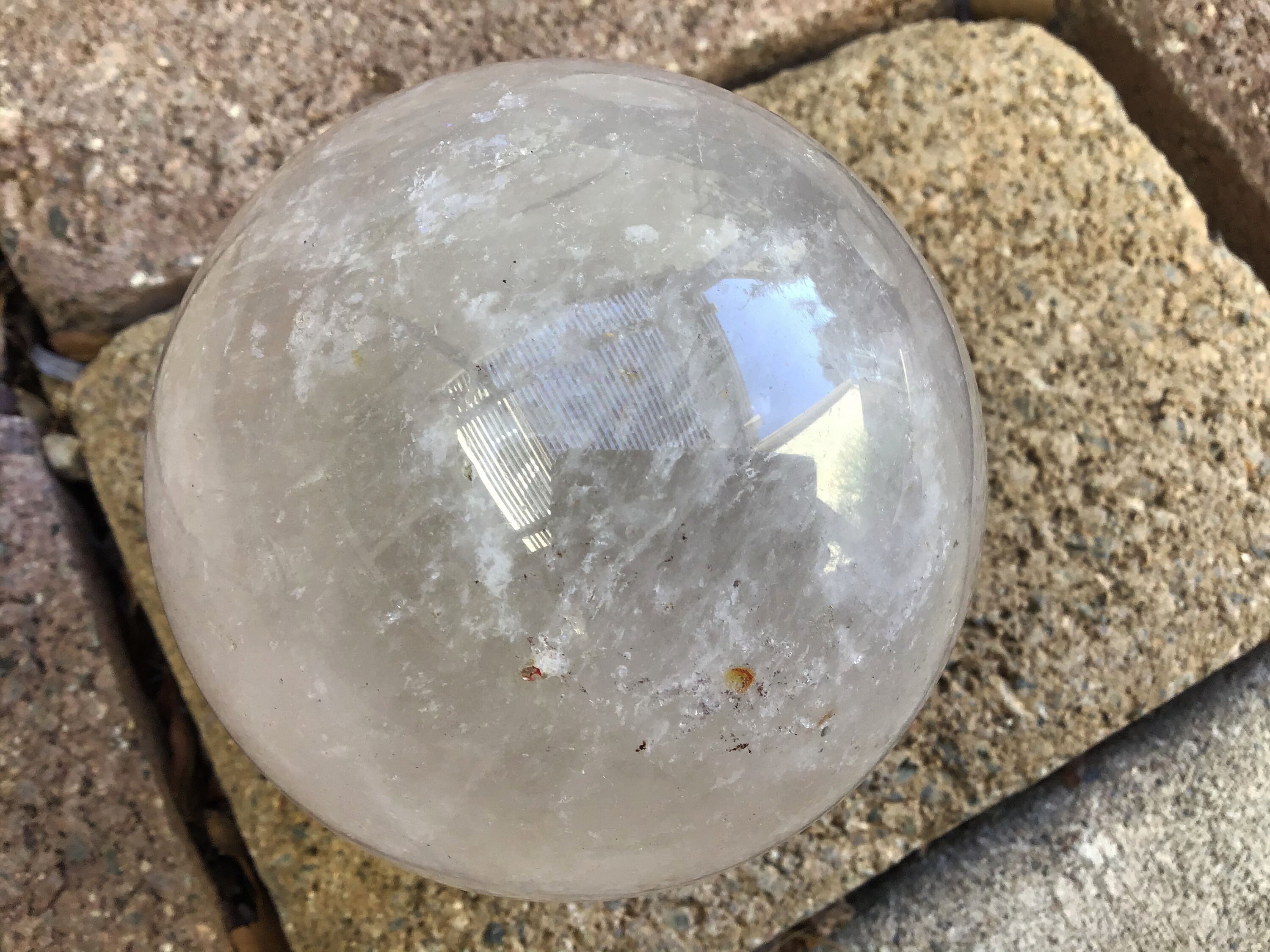 Quartz Crystal Ball/sphere Natural Crystal 3 3/8 Inches | Etsy