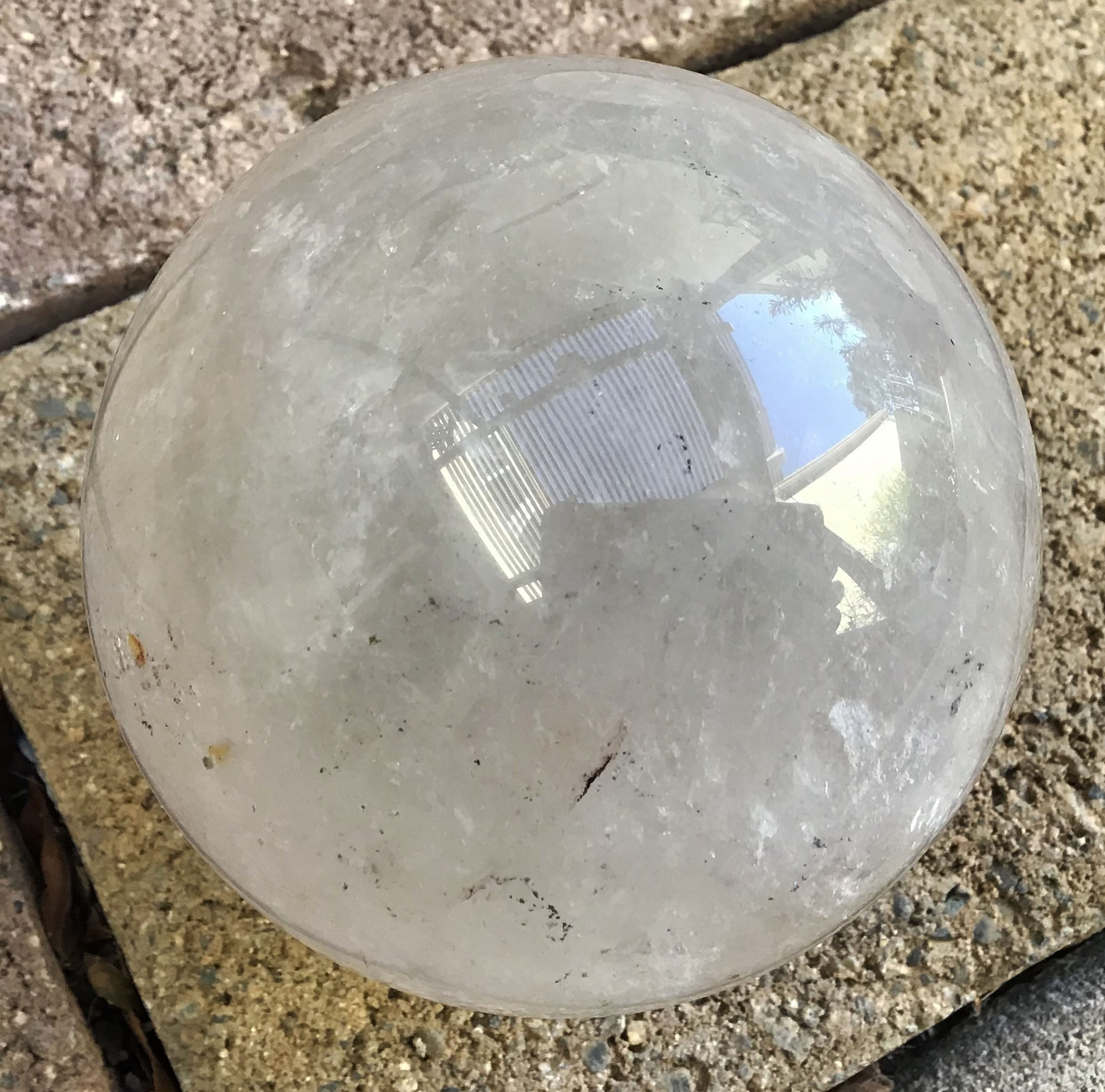 Quartz Crystal Ball/sphere Natural Crystal 3 3/8 Inches | Etsy