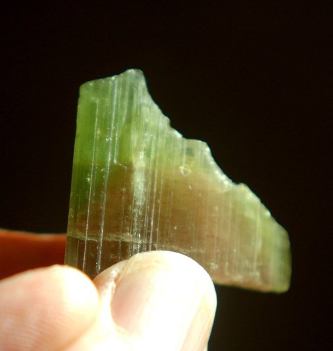 Watermelon Tourmaline Crystal - Natural Crystal - 54.5 Ct - Green ...