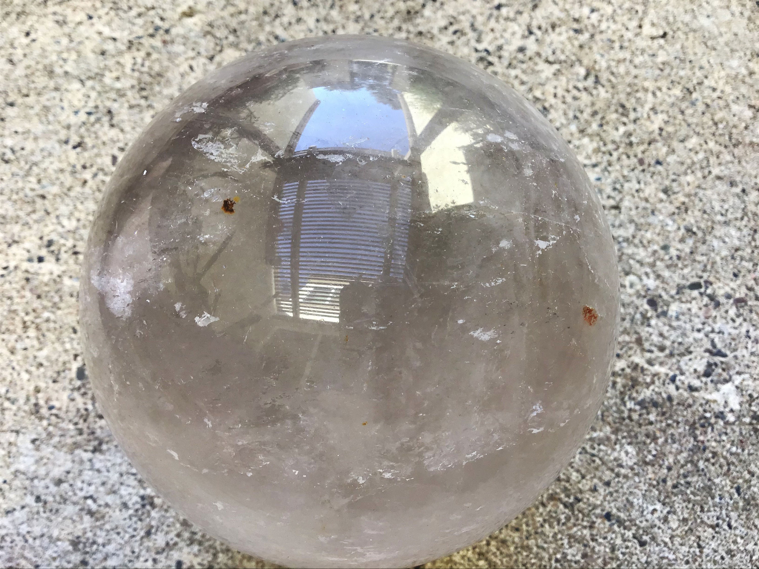 Large Smoky Quartz Crystal Ball/sphere - Natural Crystal - 3 5/8 Inches ...