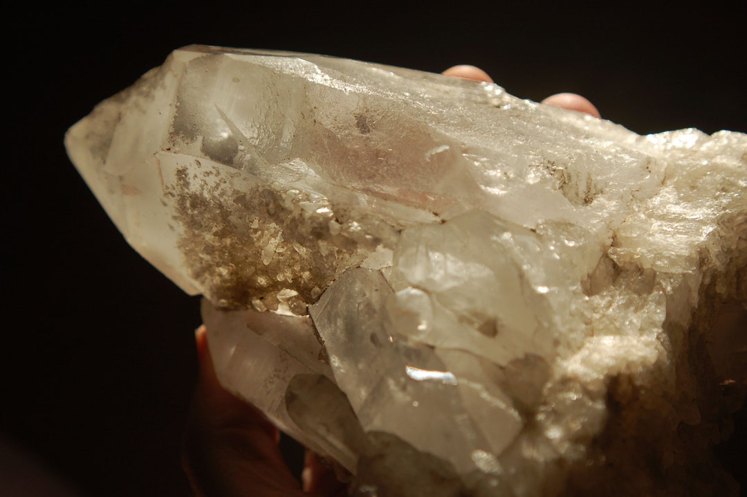 Large Double DT Quartz Crystal Cluster - Natural Crystal - Large 1,367 ...