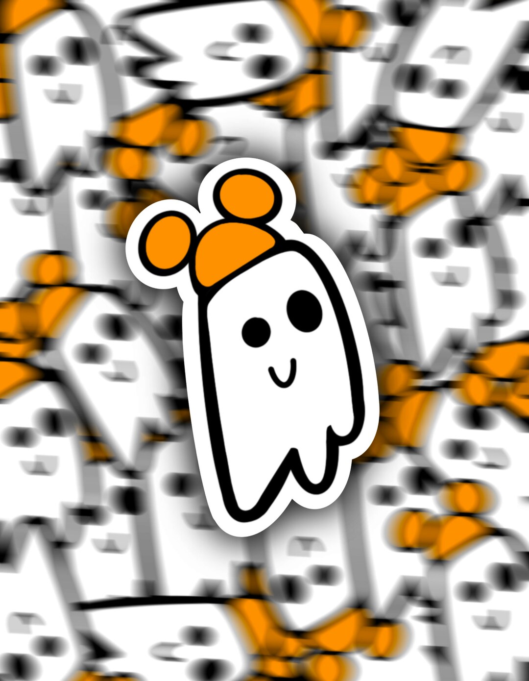 Disney Halloween Ghost Sticker | Ghost With Mickey Ear Hat Sticker ...