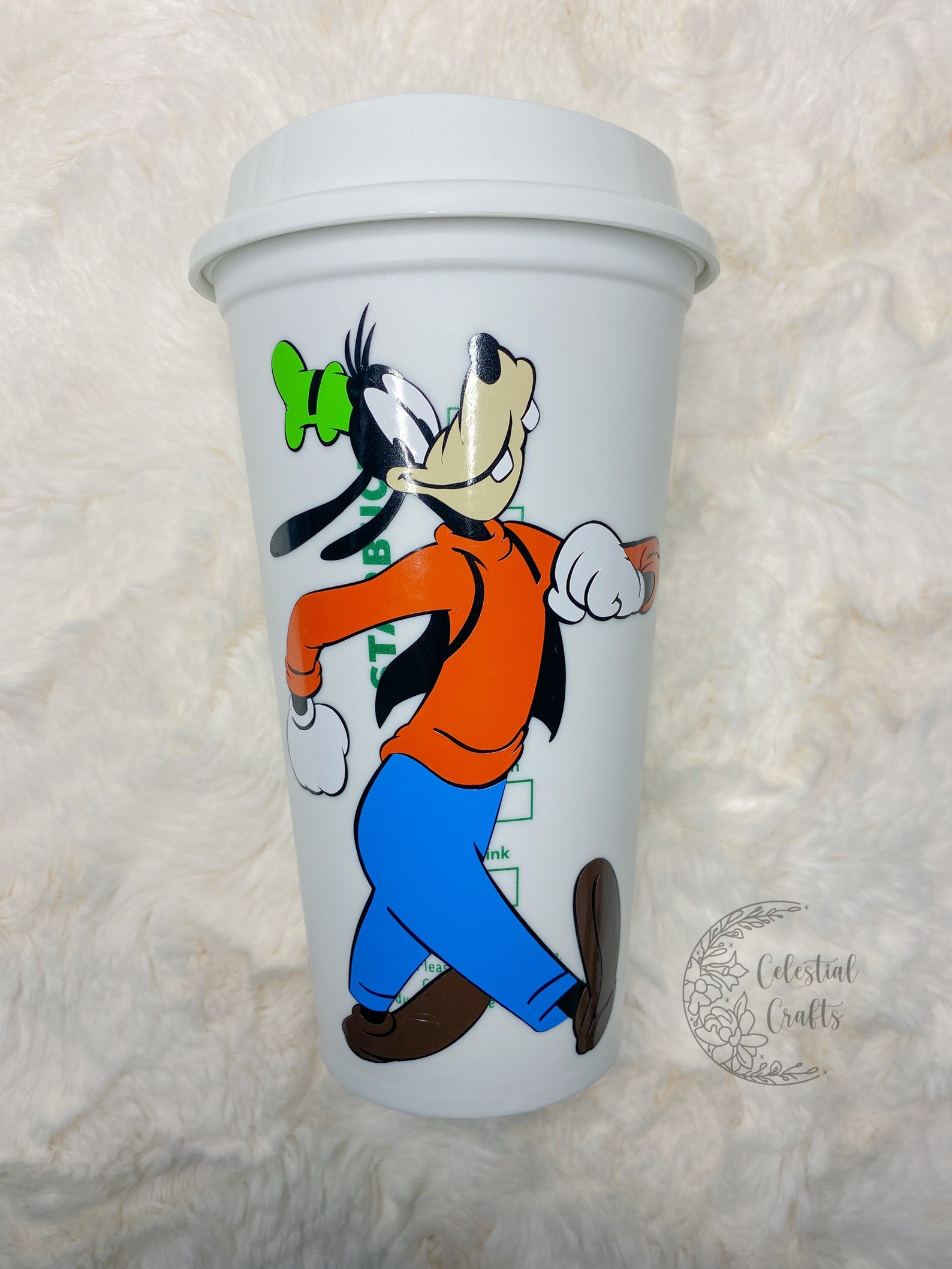 Goofy Starbucks Reusable Cold Cup / Disney Hot Cup / Goofy Color ...