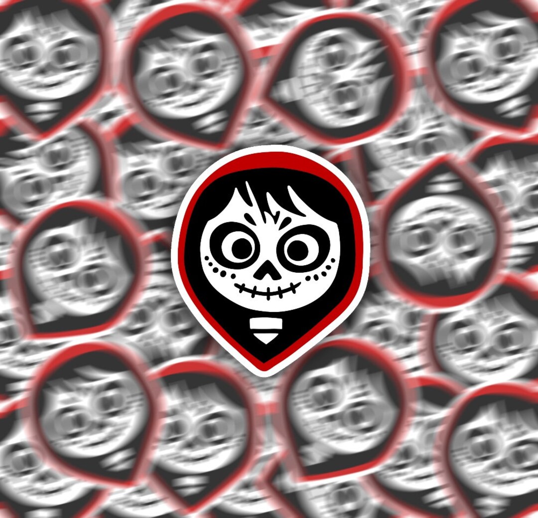 Coco Sticker | Miguel Skull Sticker | Coco Miguel Skull Face Sticker - Etsy