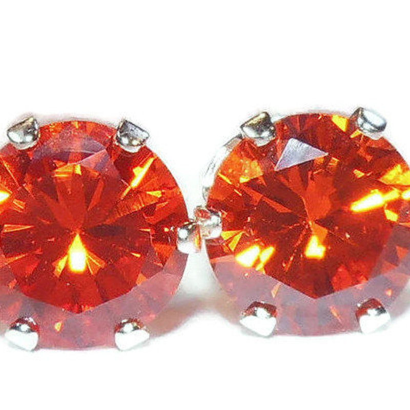 Orange Stud Earrings - Etsy