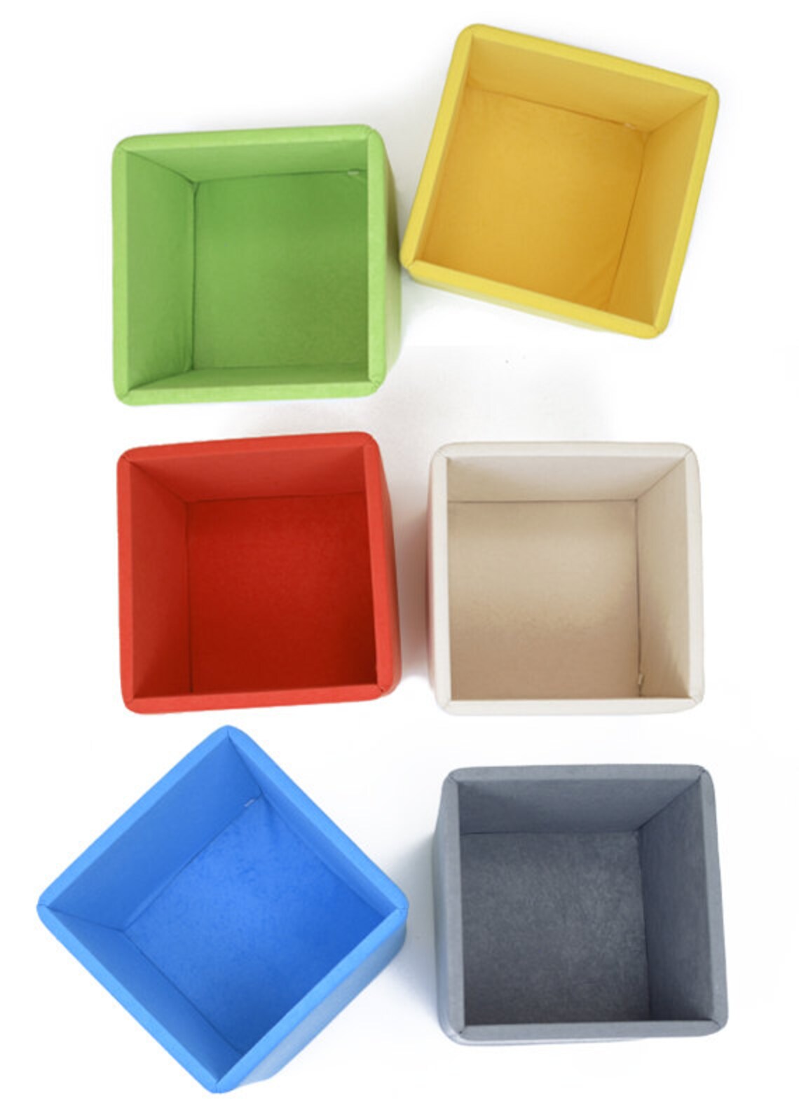 6 Soft Toy Storage Baskets - Priority Shipping - Boxes Cube ...