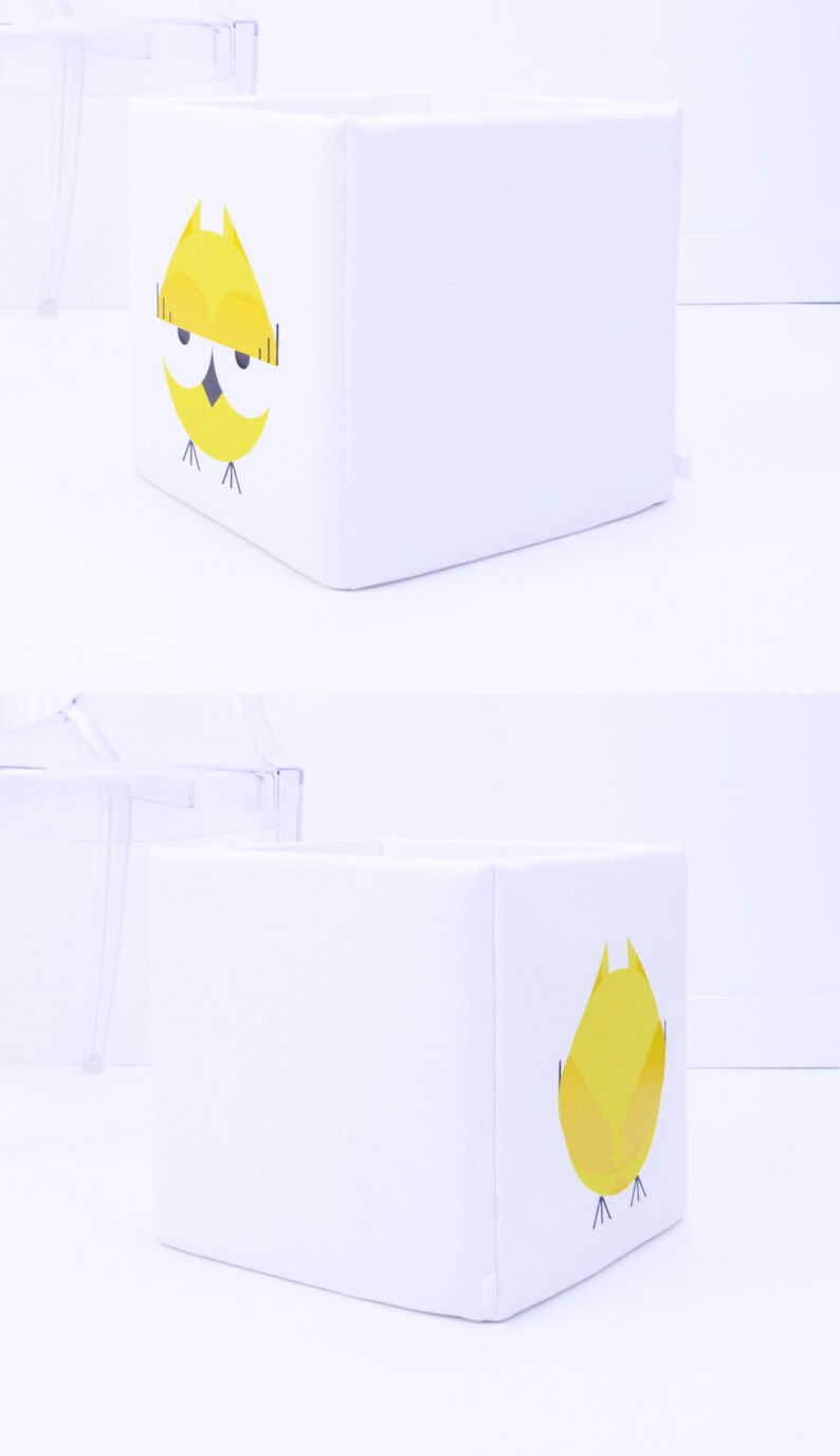 Cute Toy Storage & Organization to Kids Room - Yellow OWL Print - to ...