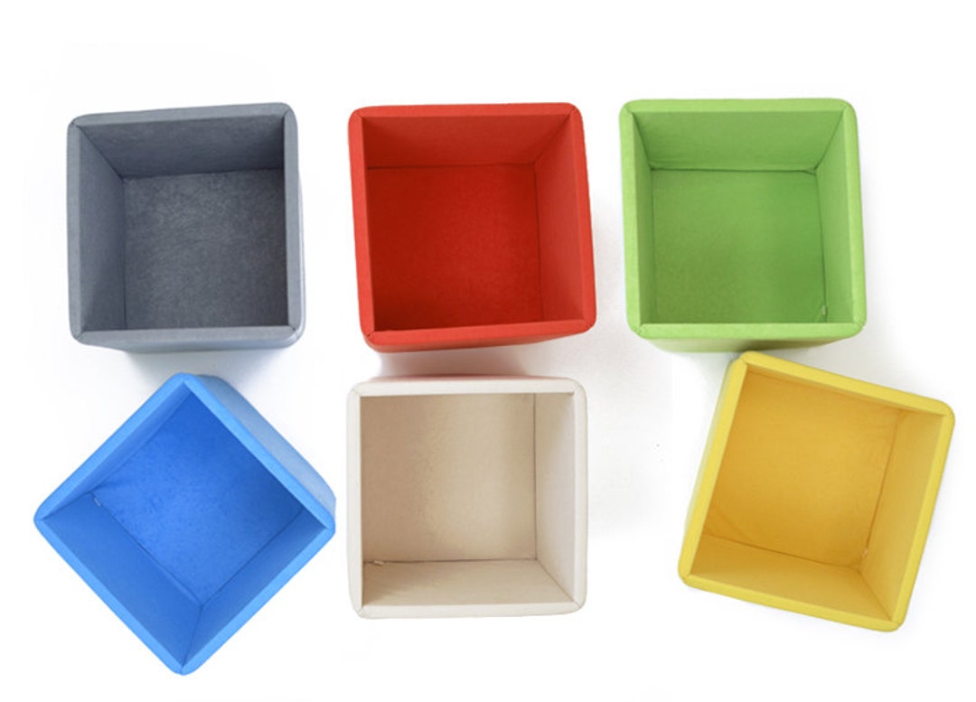 6 Soft Toy Storage Baskets - Priority Shipping - Boxes Cube ...