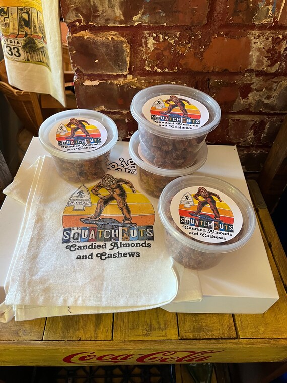 Squatch Nuts Candied Almonds and Cashews Cinnamon | Etsy