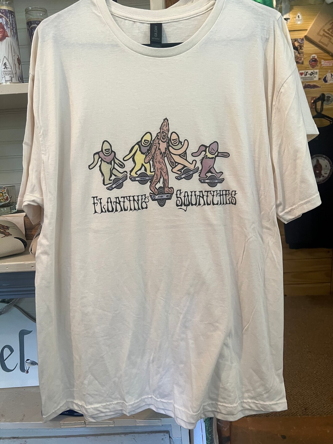 Floating Squatches T-shirt - Etsy