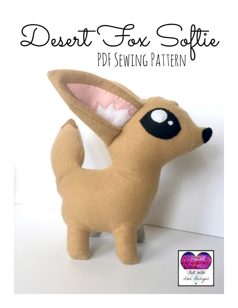 Desert Fox Softie PDF Sewing Pattern - Etsy