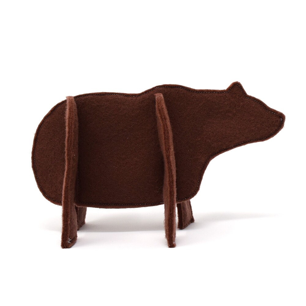 Felt 3D Puzzle Animals PDF Sewing Pattern - Set of 5 Woodland Animals ...