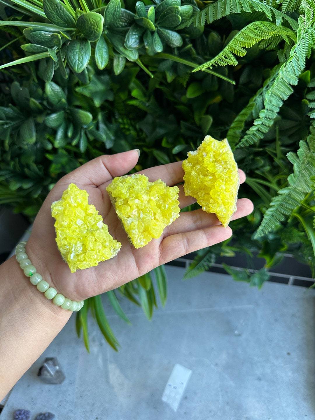Crystallized Sulfur Cluster, Size 3: 32g 61g, Collectors Stone ...
