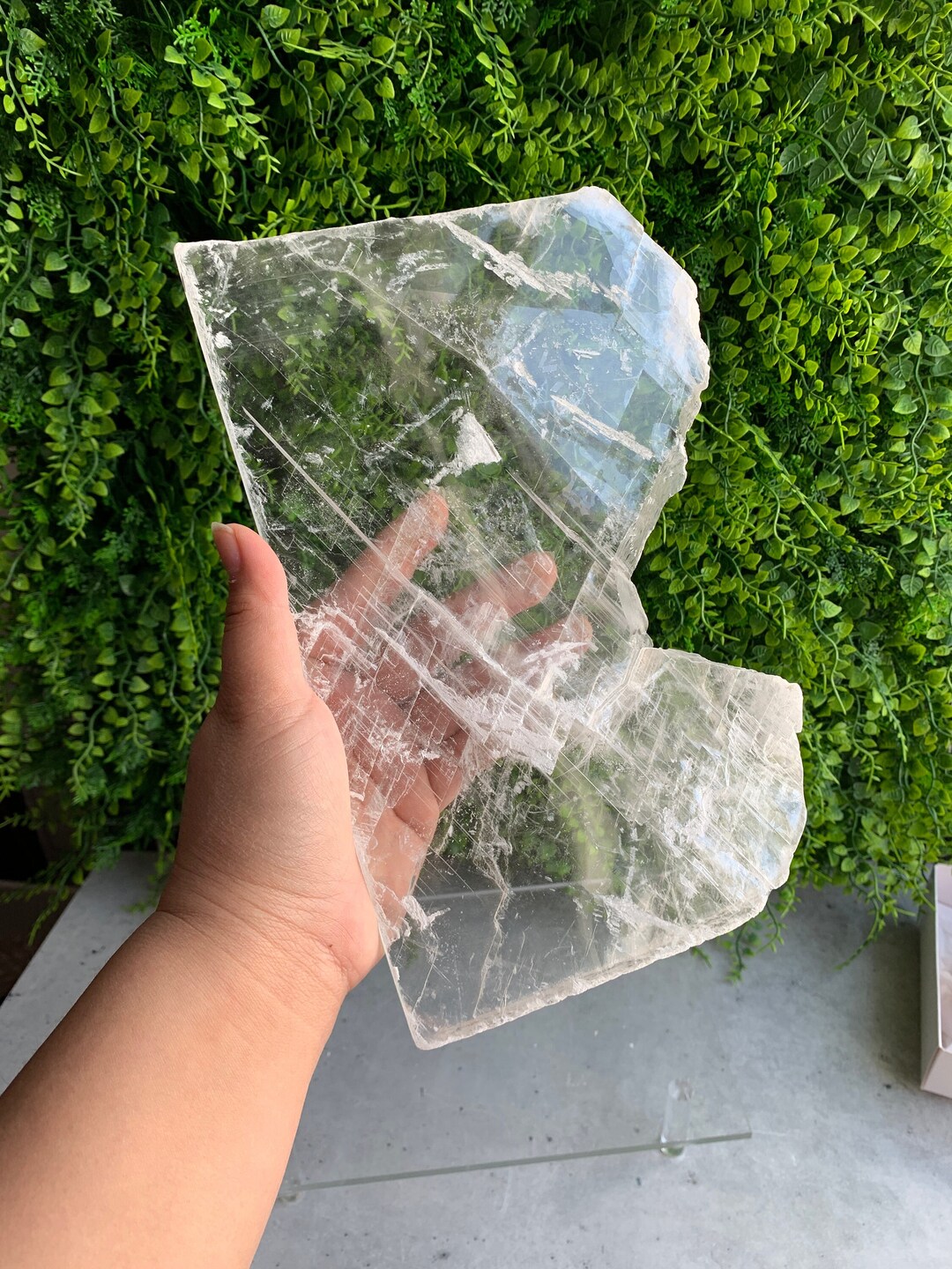 769g Real Selenite Slab High Quality Good Clarity Good for - Etsy
