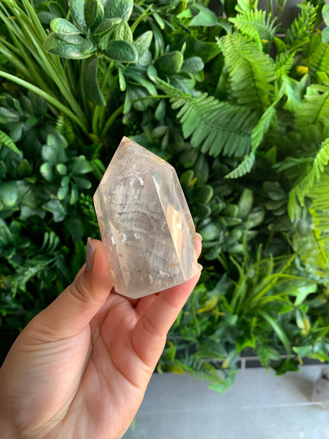 236g Thousand Layer Garden Quartz Tower, Schiller, Small Rainbows ...