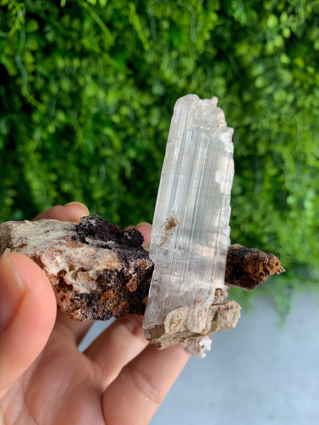119g Shining Naica Selenite Specimen on Matrix, Elestial, , Collectors ...