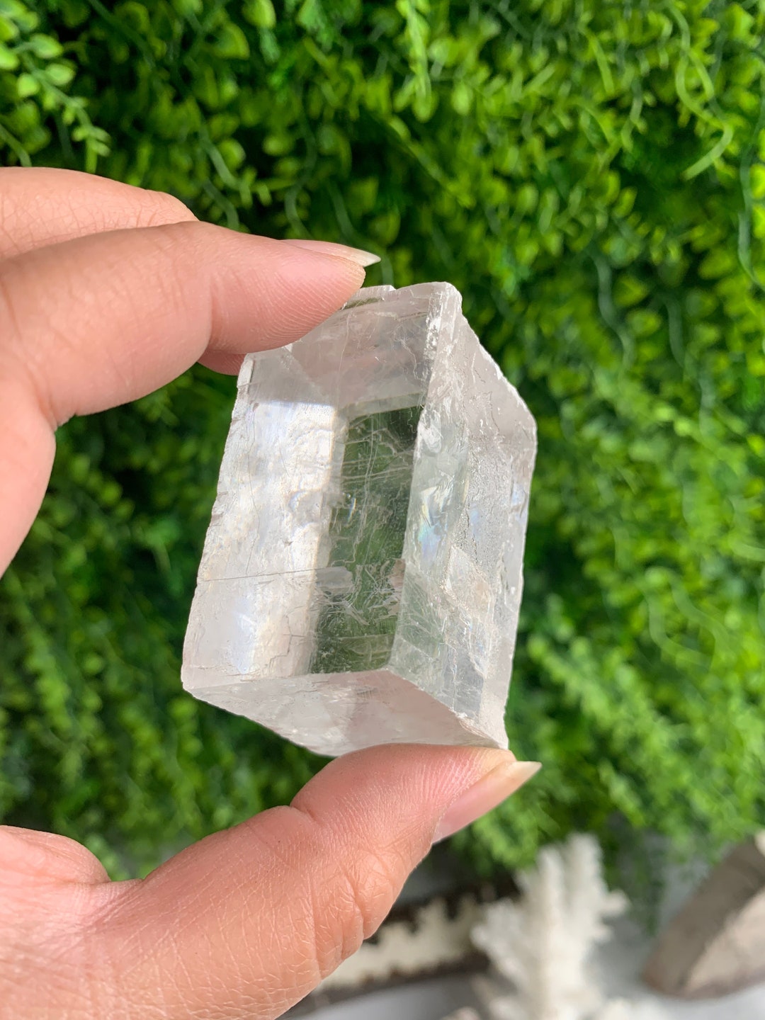 Optical Honey Calcite Freeform: Schiller Rainbow Stone (89g) - Etsy