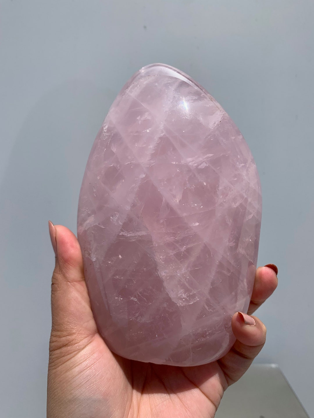 1178g Gemmy Lilac Rose Quartz Freeform, Stone of Universal Love - Etsy
