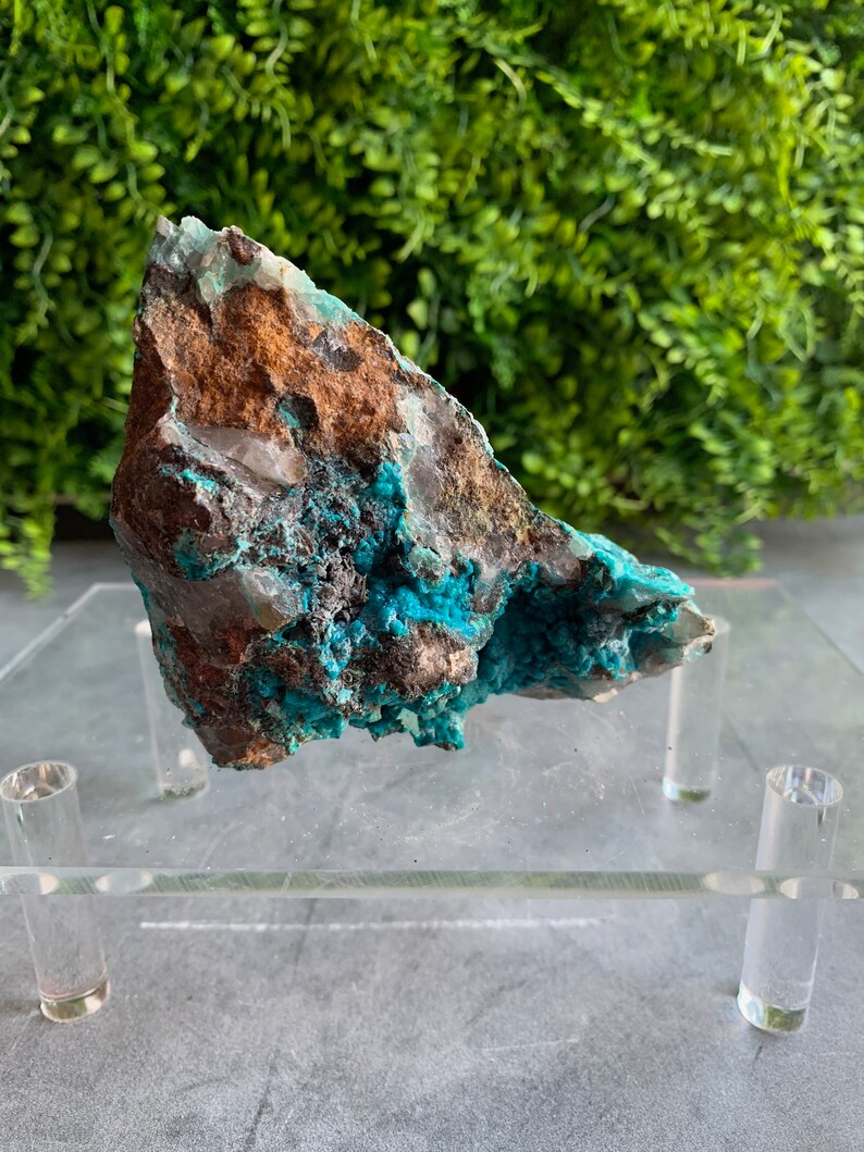 308g Raw Chrysocolla Specimen on Matrix, Rough Stone, Stone of Harmony ...