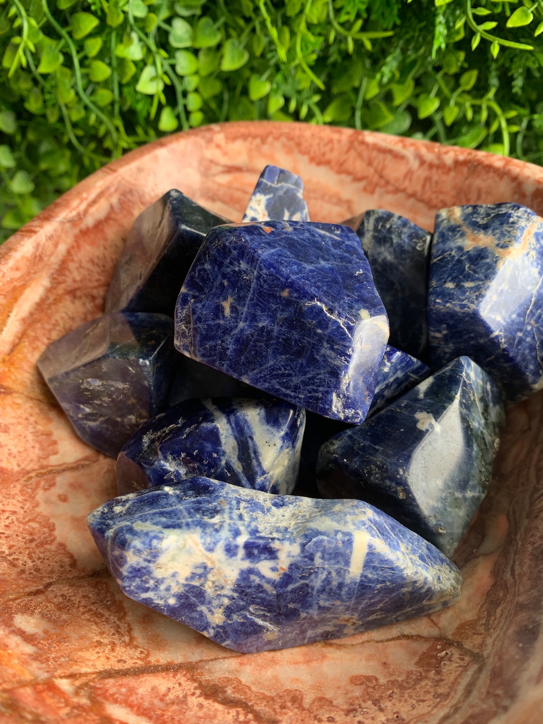 Blue Sodalite Freeform: Soft Polish Gemstone, Stone of Logic - Etsy