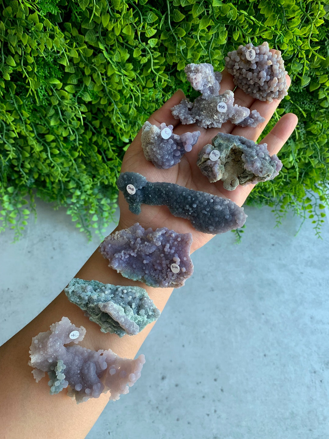 Grape Agate Specimen: Botryoidal Chalcedony Crystals, Stone of ...