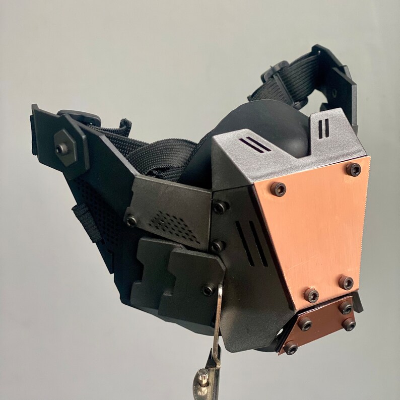 Copper Metal Mask Cyborg Futuristic Tactical Robot Steampunk - Etsy