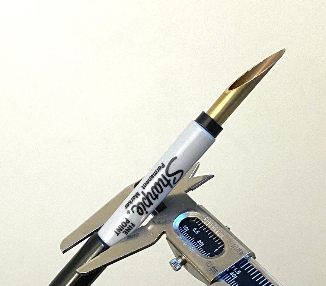 Brass - Sharp Marker Syringe Pen (EDC Tools by POW) Acupuncture / AWL ...
