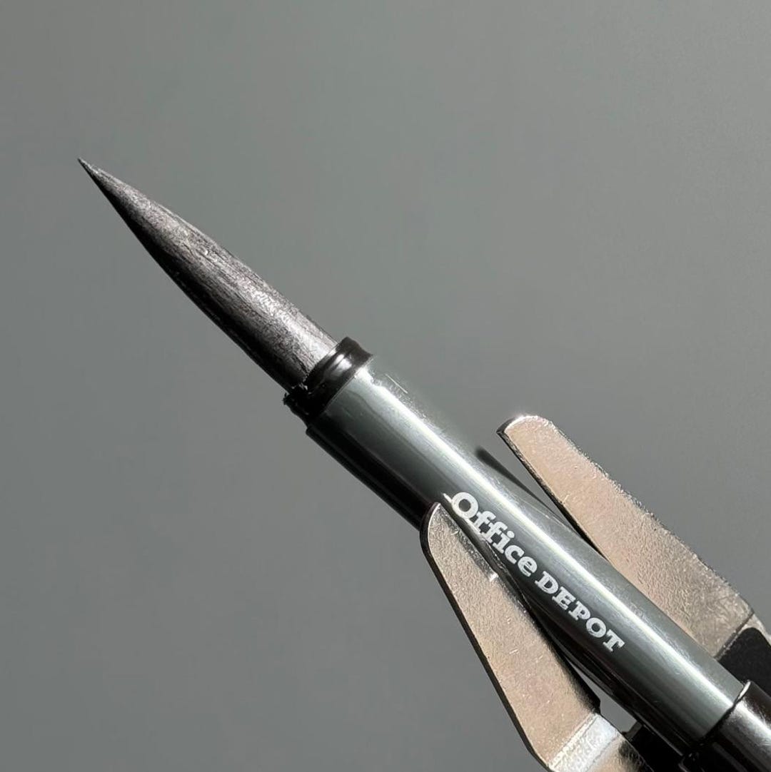 XL Carbon Fiber Office Depot Pen Spike Leather Hole Punch Sharp Marker ...