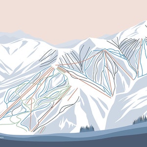 Keystone Colorado Ski Trail Map Art Print - Etsy