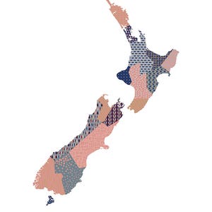 Map of New Zealand Modern Art Print. NZ Canvas,framed or Unframed Wall ...