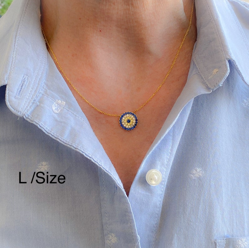 Evil Eye Necklace Evil Eye Protection 925 Sterling Silver | Etsy