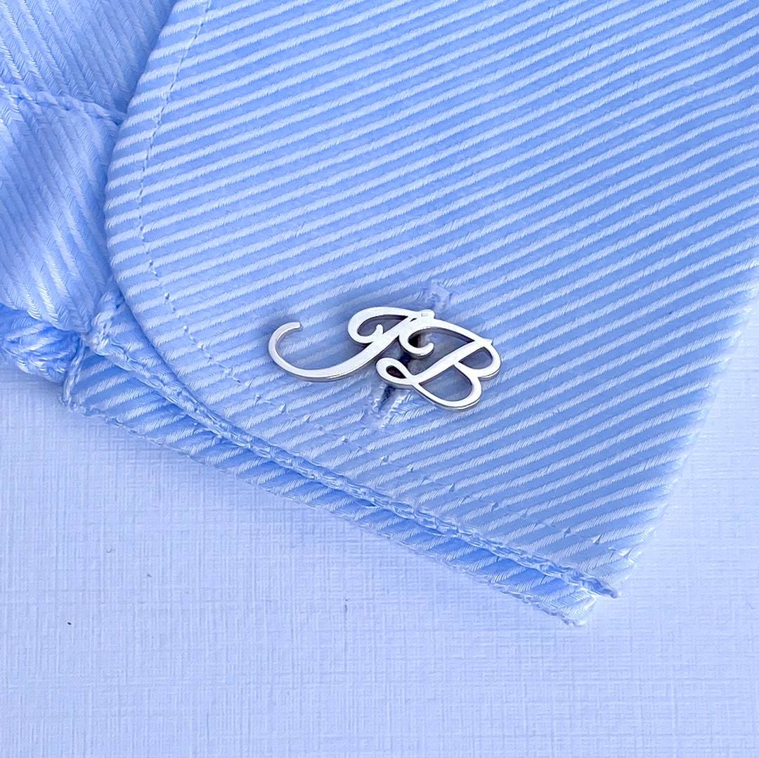 Signature Name Cufflinks, Customize It With Your Letter, Initials 925 ...