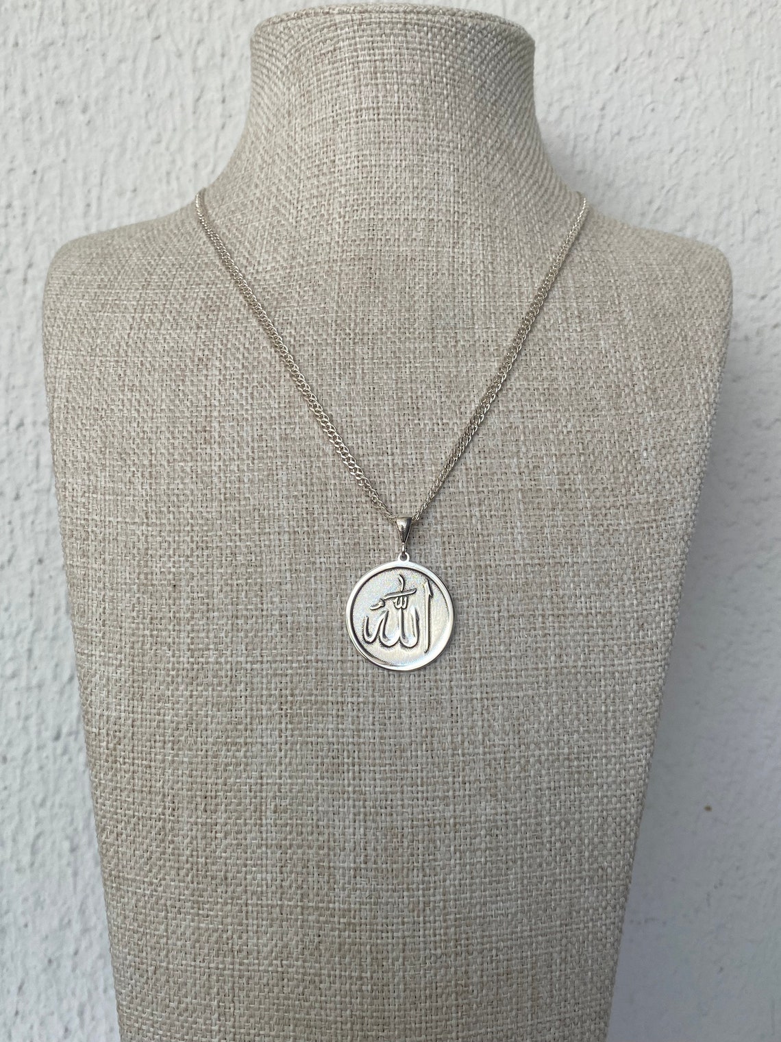God Name Symbol Necklace Allah Necklace Muslim Pendant - Etsy