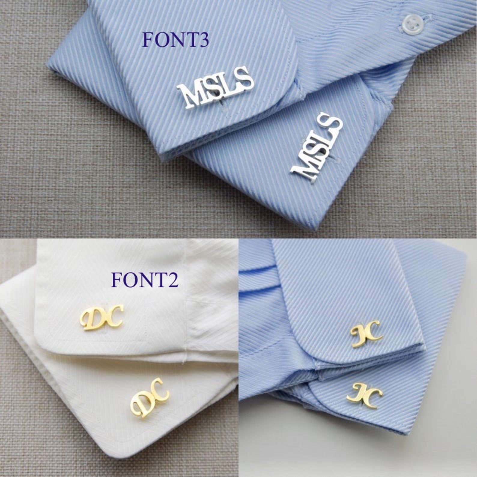 Signature Name Cufflinks Customize It With Your Letter - Etsy