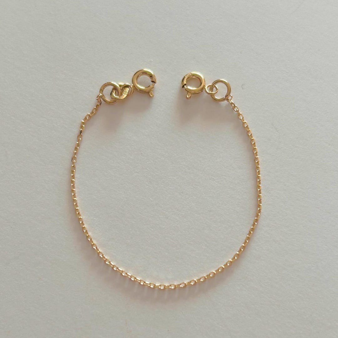 14k Solid Gold Extender Chain, Real Gold Extender Chain - Etsy