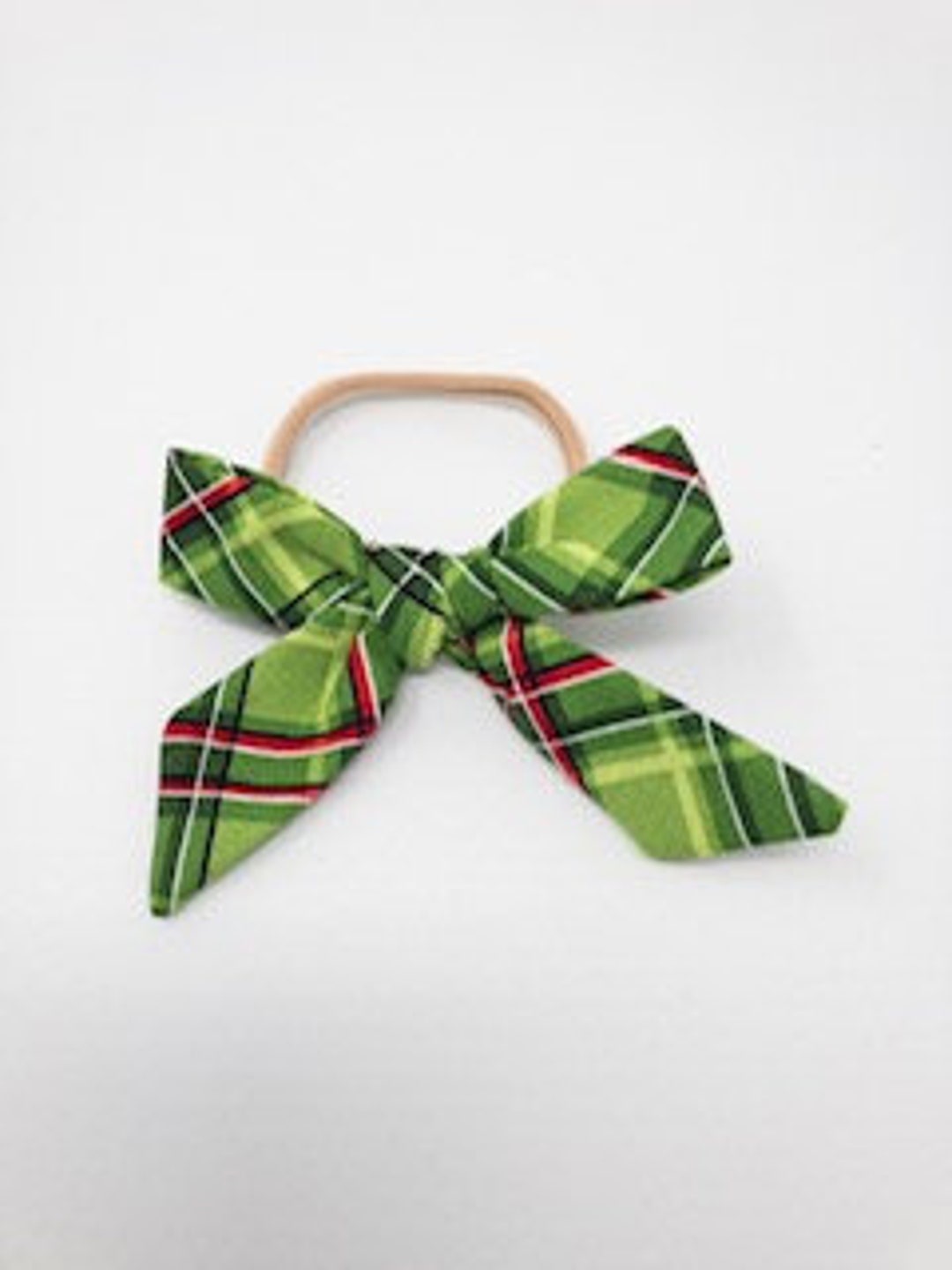 Lazo de Navidad atado a mano Lazo atado a mano Diadema de - Etsy España
