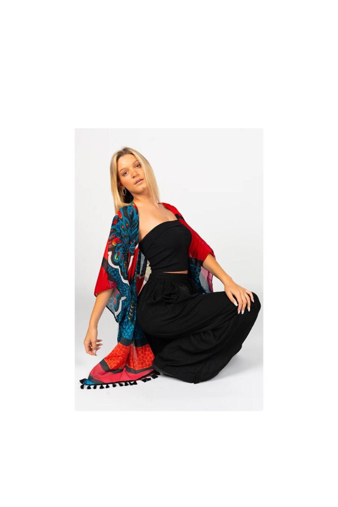 Aboriginal Shawl Chiffon Cockatoo Firebird Australian, Indigenous ...