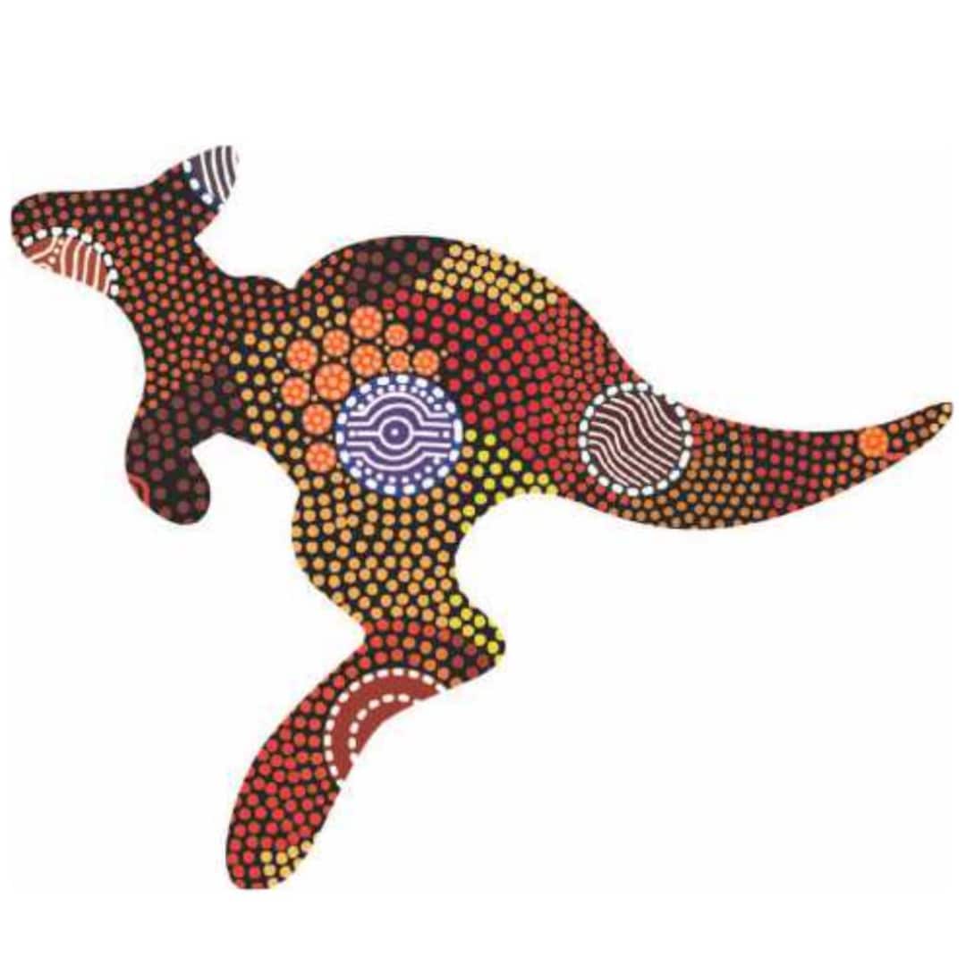 Aboriginal Fridge Magnet - Kangaroo - Made in Australia - Flexi - Upper ...