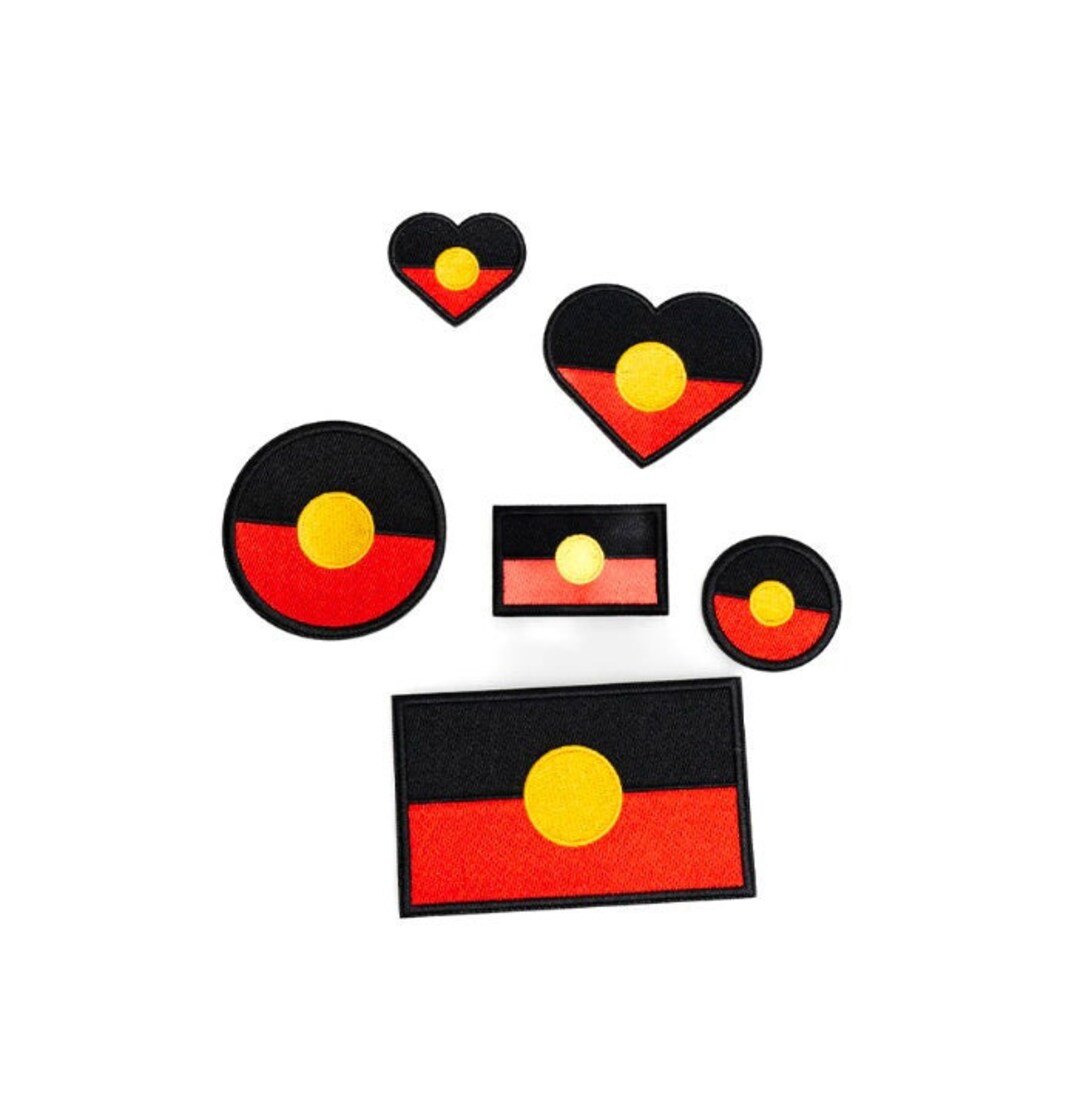 6 X Iron-on Patches Aboriginal Flag Australia, Indigenous, Souvenir, Raise the Flag - Etsy Australia