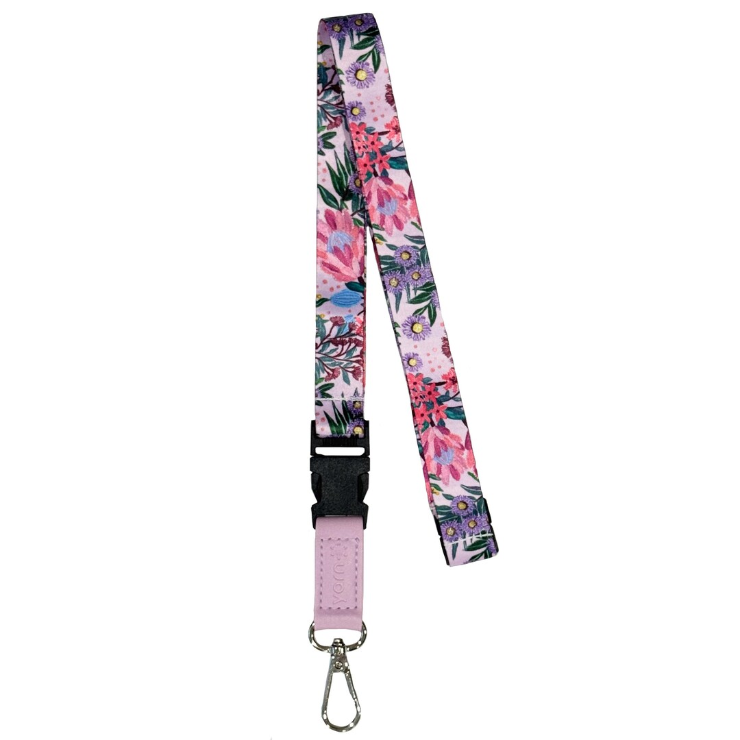 Australia Lanyard - Pink Banksia - 110cm - Native Flowers, Aboriginal ...