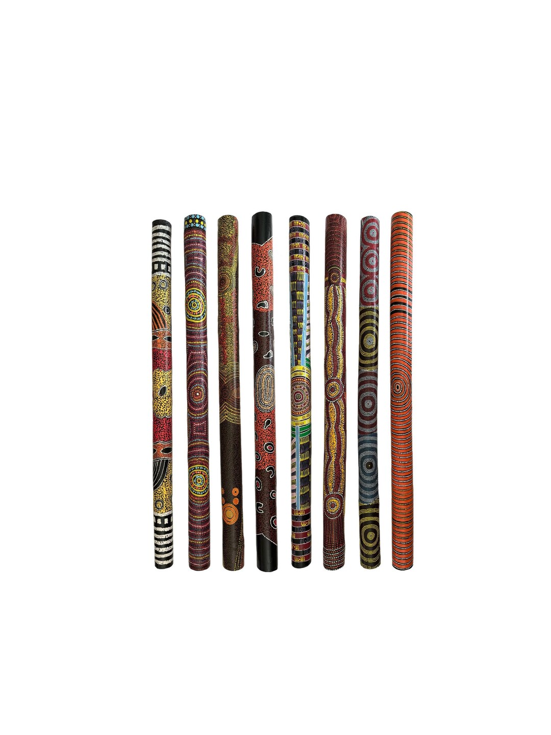 40 / 100cm Didgeridoo Bamboo Aboriginal Art, Dot Art Australia ...
